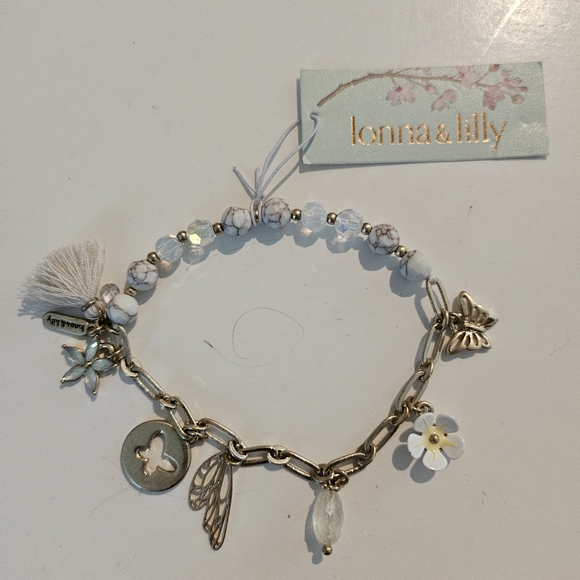 lonna & lilly | Jewelry | Nwt Lonna And Lilly Butterfly Charm Bracelet ...
